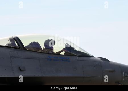 U.S. Air Force Col. Quaid Quadri, commander of the 169th Fighter Wing ...