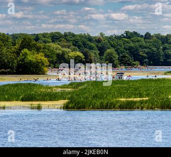 Wausau, Wisconsin, USA, July, 30, 2022: 8th Annual Paddle Pub Crawl on ...