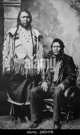 Historic black and white portrait photograph of Southern Ute leader ...