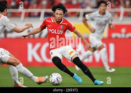 Urawa Red Diamonds' Yusuke Matsuo celebrates scoring his side's first ...