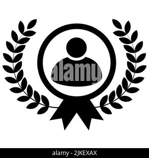 Best employee of the month symbol icon Stock Photo - Alamy