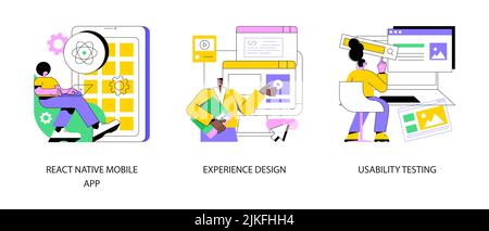 Mobile app development process. React native mobile app, experience ...