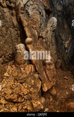 Very old cave with beautiful speleothemes inside Stock Photo - Alamy