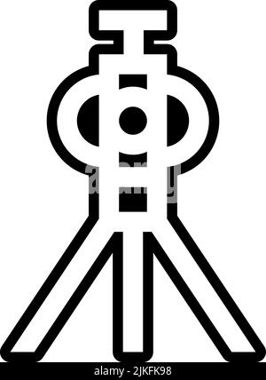 Geodesy Equipment Collection Icons Set Vector. Odometer And Marking Peg ...