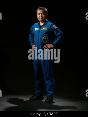 JAXA astronaut Koichi Wakata poses for a portrait before his launch to ...