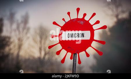 Covid-19 Omicron variant, conceptual illustration Stock Photo - Alamy