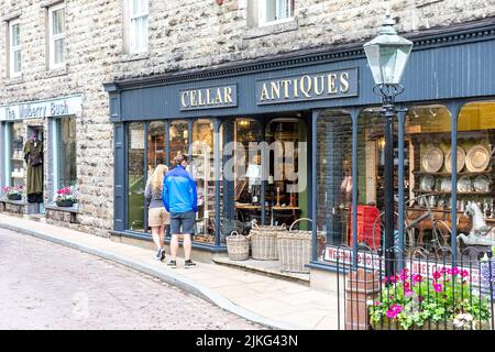 Cellar Antiques, Hawes, Yorkshire, England Stock Photo - Alamy