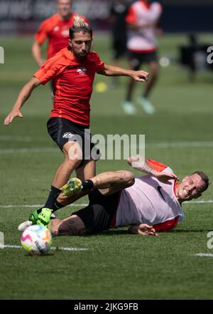 Leipzig, Germany. 02nd Aug, 2022. Soccer: Bundesliga, media talk RB ...