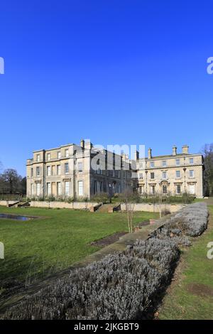 Normanby Hall, a classic English mansion, near the village of Burton ...
