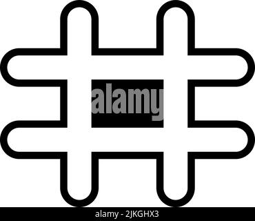 rule of thirds icon black vector illustration Stock Vector Image & Art ...