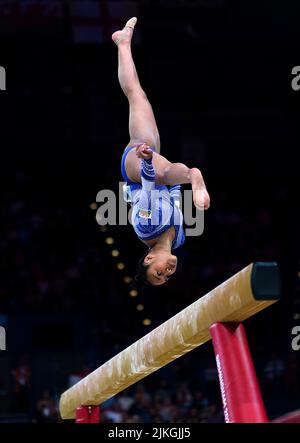 Jea MARACHA of Wales in the Women's Balance Beam - Final at the 2022 ...