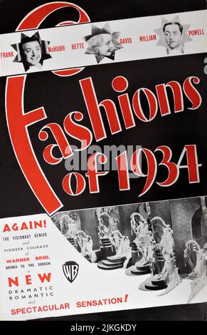 FASHIONS OF 1934, Bette Davis, William Powell, Hobart Cavanaugh, 1934 ...