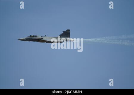 Saab JAS 39, Gripen, RIAT 2022, Fairford, Gloucestershire Stock Photo ...