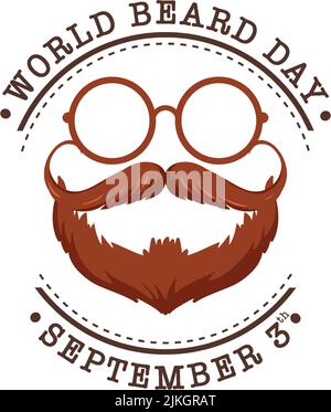 World Beard Day September 3 illustration Stock Vector Image & Art - Alamy