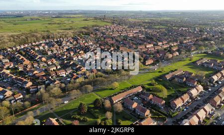 A beautiful view of the South Shields town near the River Tyne at ...