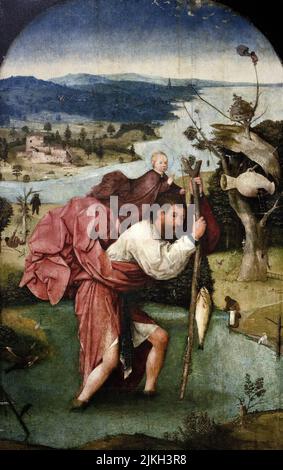 Christ Carrying the Cross by Hieronymus Bosch (circa 1450 –1516 Stock ...