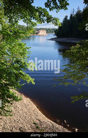 The Koknese park, by the River Pērse estuary in Daugava river Stock ...