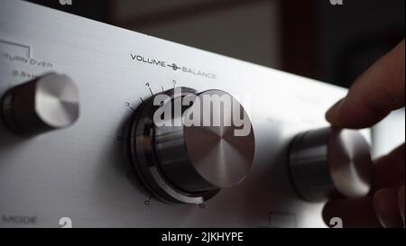 Music Center. Listening to music on amplifiers. Turn up the volume ...