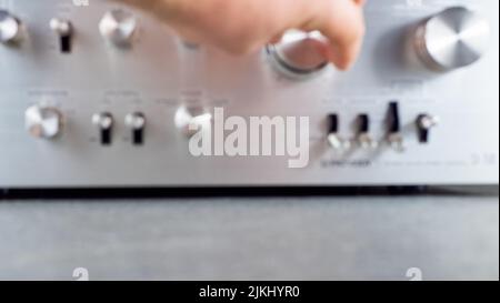 Music Center. Listening to music on amplifiers. Turn up the volume ...