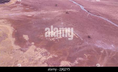 The lake Koyash in Native American ruins, Horshoe Dam, Arizona Stock ...