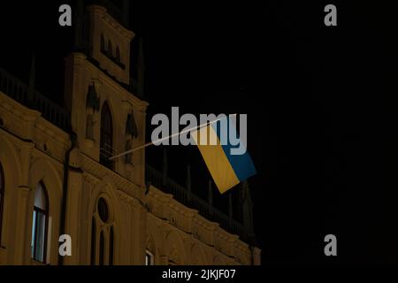 The Orebro Parliament house with Ukraine flag Stock Photo - Alamy