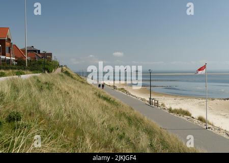 Promenade by the sea in Wittdün, Amrum, North Frisian Island, North ...