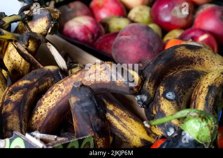 Damaged fruits, Kapani Market, Thessaloniki, Macedonia, North-Eastern ...