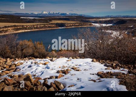 McPhee Reservoir is situated below the Escalante Ruins near the Four ...