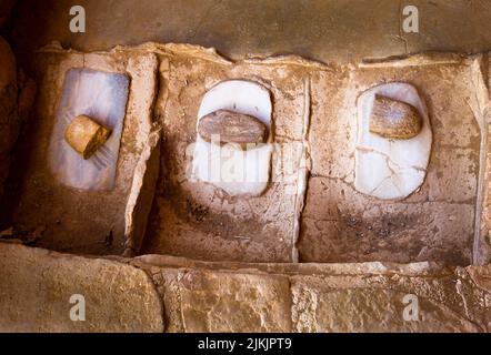 Traditional Native American Mano and a Metate Maize Grinder Stock Photo ...