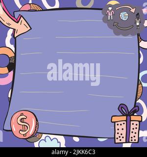 Important Message Written On Present With Different Flowers Around ...