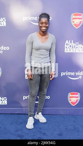 Freda Ayisi arrives for the All or Nothing Arsenal Premiere at ...