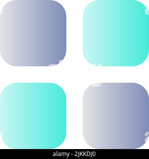 Bento like menu flat color ui icon Stock Vector Image & Art - Alamy