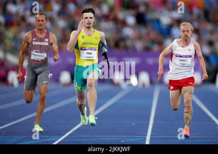 England's James Arnott in action during Heat 1 of the Men's T45-47 100m ...