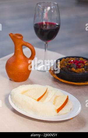 Ghomi - Georgian cuisine with parsley Stock Photo - Alamy