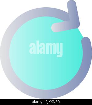 Repeat flat gradient color ui icon Stock Vector Image & Art - Alamy
