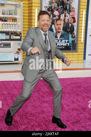 BULLET TRAIN, director David Leitch, on set, 2022. ph: Scott Garfield ...