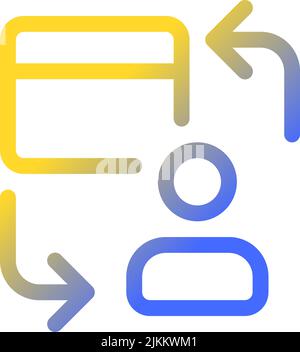Personal transactions pixel perfect linear ui icon Stock Vector Image ...