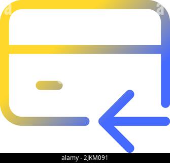 Electronic money refund pixel perfect RGB color ui icon Stock Vector ...