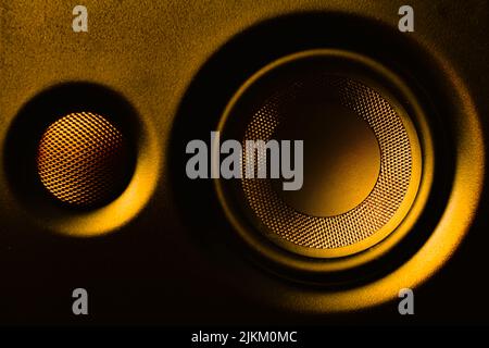 closeup of speakers as wallpaper for design purpose Stock Photo - Alamy