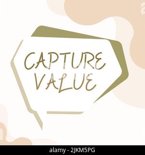 Hand writing sign Capture Value. Conceptual photo Customer Relationship ...