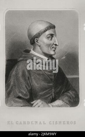 Francisco Jimenez de Cisneros, known as Cardinal Cisneros (1436-1517 ...