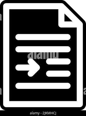 Align Left Icon. Word Document Text Edit Paragraph Page Alignment Grid ...