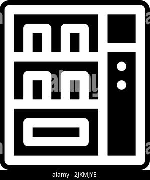 Public vending machine icon. Outline Public vending machine vector icon ...