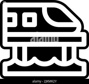 Jetty sea pier coast graphic beach black white landscape sketch ...