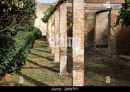 POMPEII, ITALY - Famous Roman villa House of Julia Felix (Praedia di ...