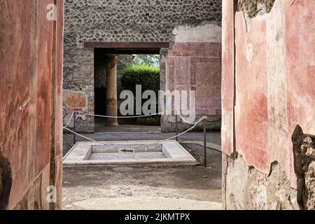 POMPEII, ITALY - Famous Roman villa House of Julia Felix (Praedia di ...