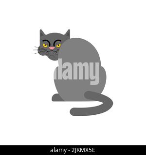 House angry emotion isolated. Evil Home Cartoon Style. Building fierce ...