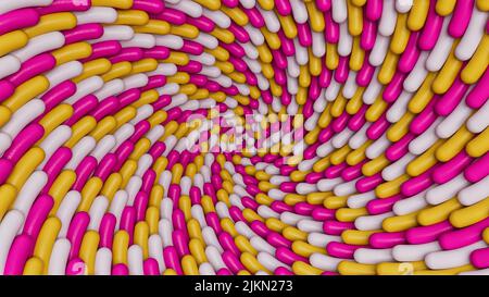 Sugar sprinkle Background round Spiral a lot of sprinkles as a ...