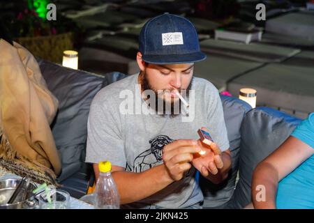 Odessa, Ukraine June 21, 2013: Quest Pistols at Ibiza club. Artist ...