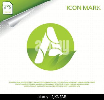 creative letter g green leaf logo symbol vector design icon ...